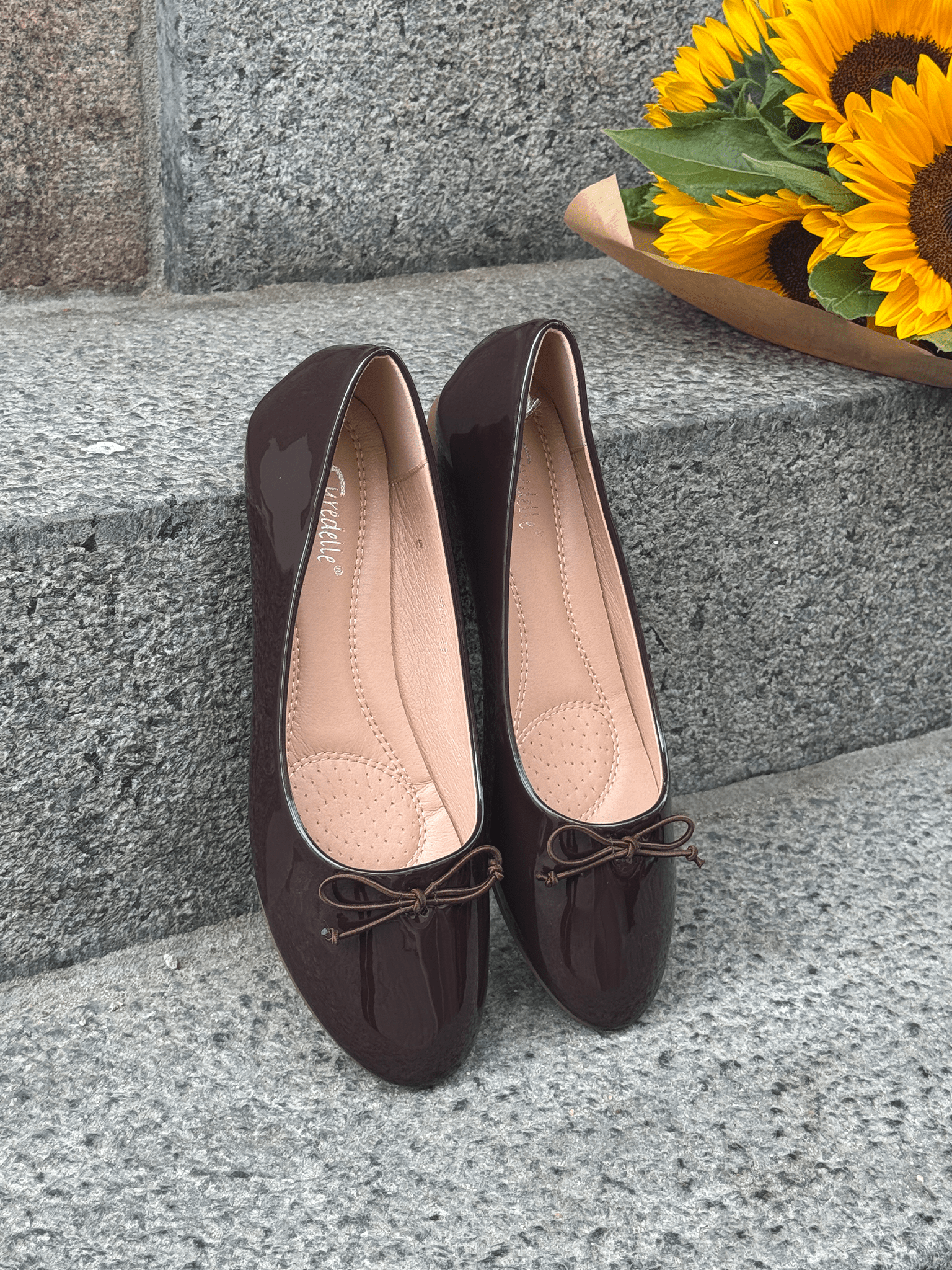 Isabelle Shine Ballerina - Dark Brown – pitayacom